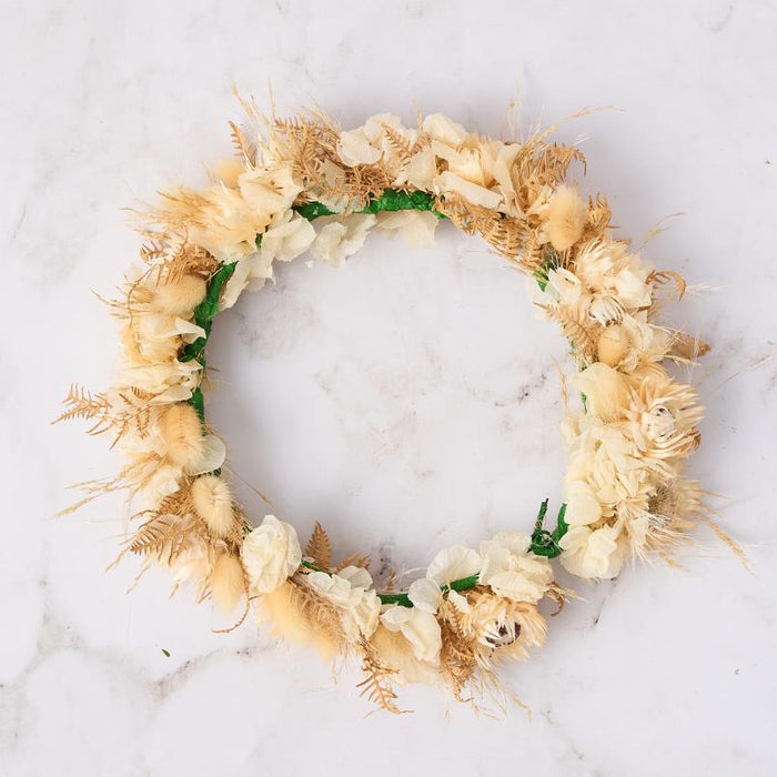 Golden Fern Dried Flower Crown | Fabulous Flowers & Gifts