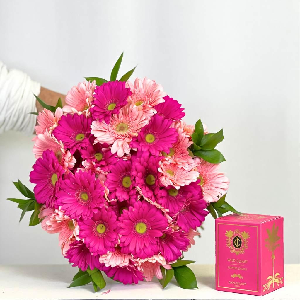 Infinite Pink Gerbera Bouquet: Handcrafted Floral Luxury