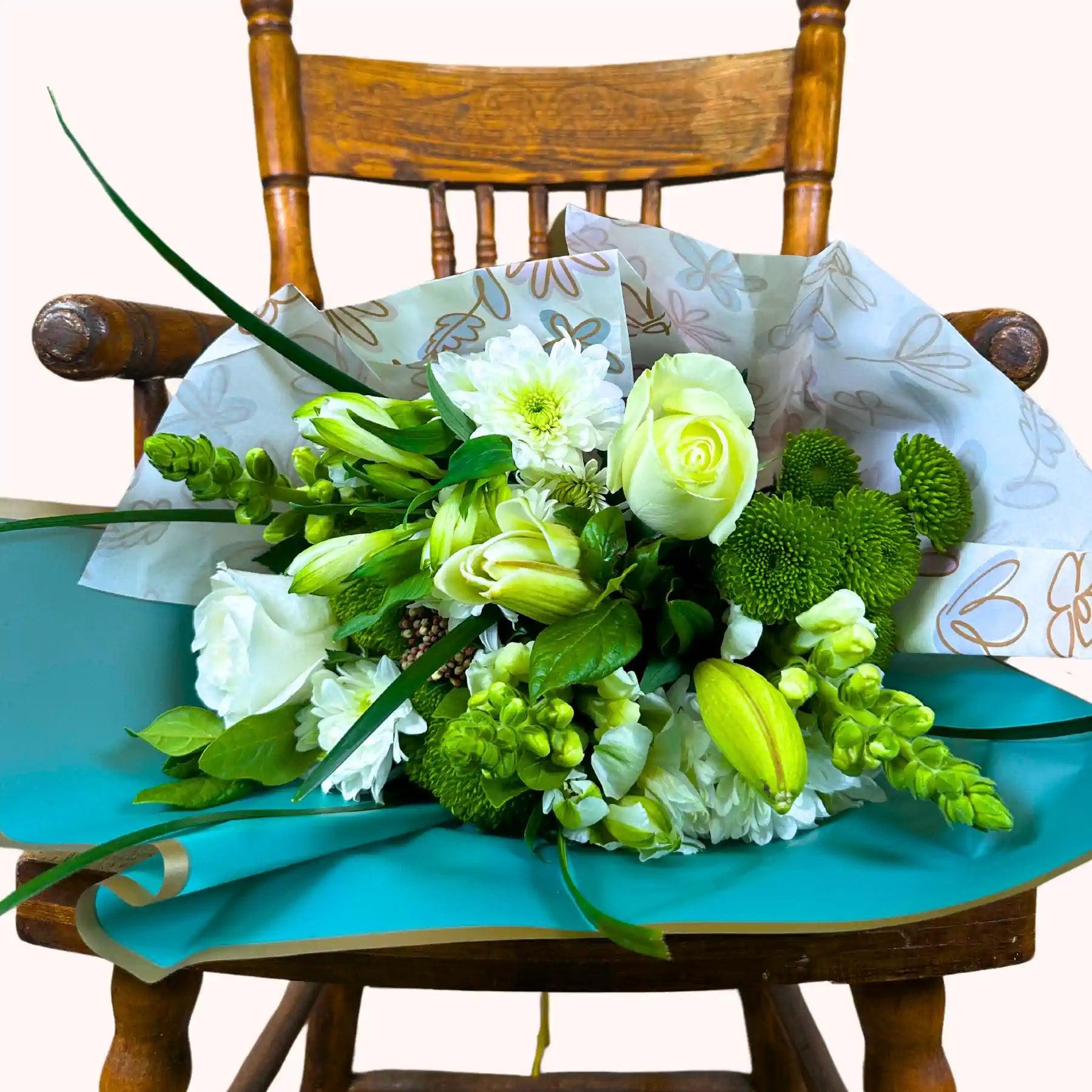 Mint Swirl Flower Bouquet | Fabulous Flowers & Gifts