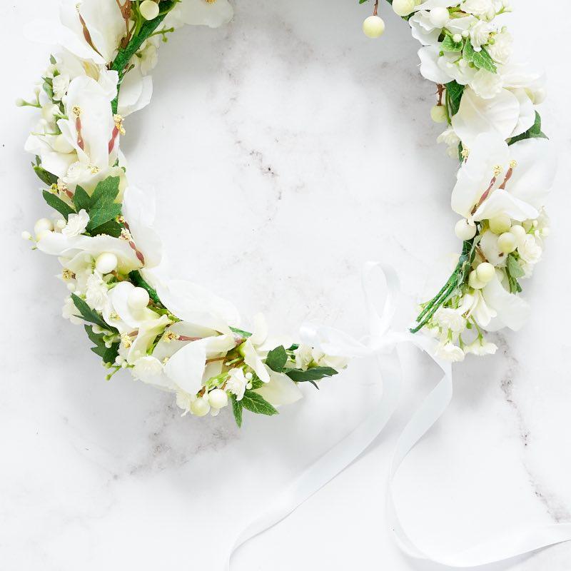 Buy the Angelic Flower Crown Headband | Fabulous Flowers