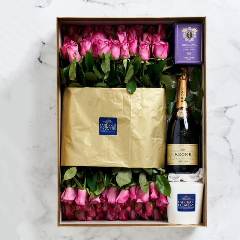 Pink Opulence Gift Box | Fabulous Flowers & Gifts